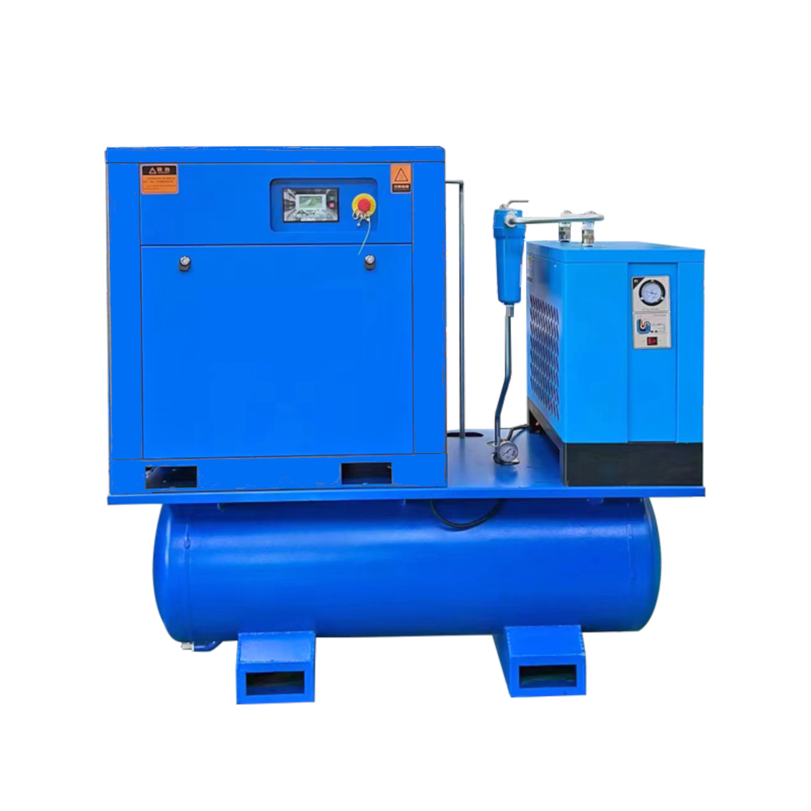 10HP 7.5KW All-in-One Fixed Frequency Rotary Screw Air Compressor 40CF ...